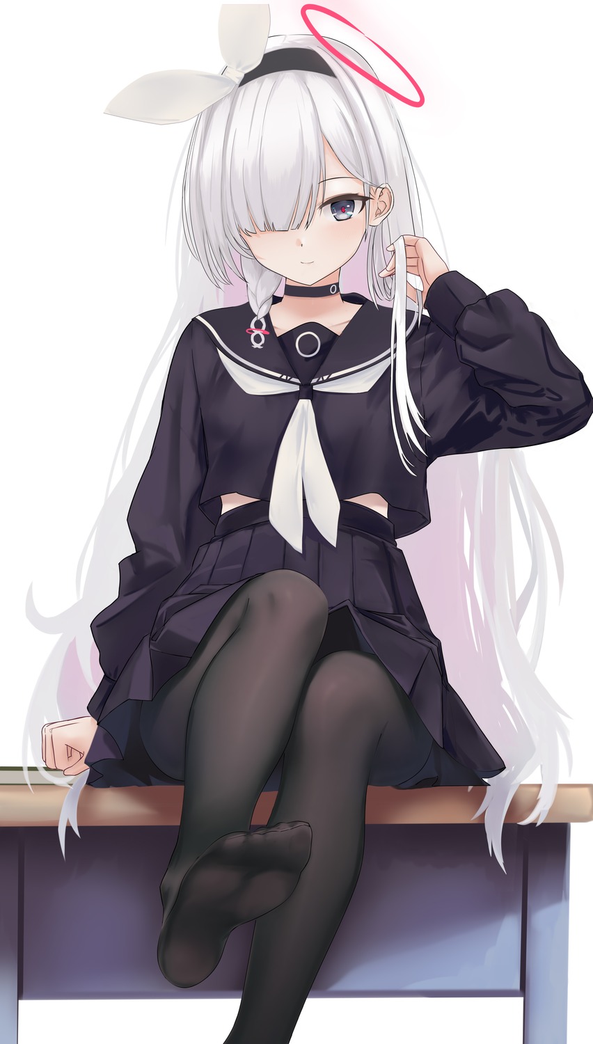 Dasiu Blue Archive Arona Blue Archive Plana Blue Archive Feet Halo Pantyhose Seifuku